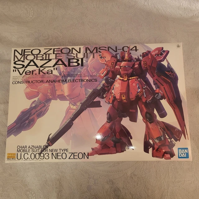 MG MSN-04 SAZABI Ver KA 1/100 Gundam model kit Master Grade Bandai UK ...