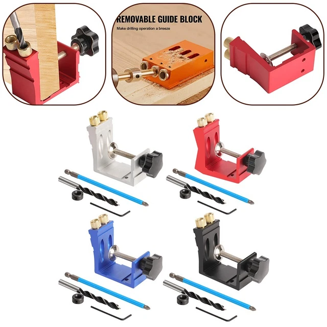 JIG DRILL GUIDE Drill Guide Clamp Clamp Drill Guide Hole Jig Pocket ...