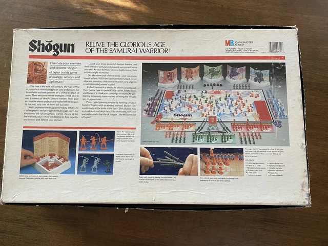SHOGUN -MB GAMEMASTER Series Board Game PARTS 1986 -NO Miniature Figure ...