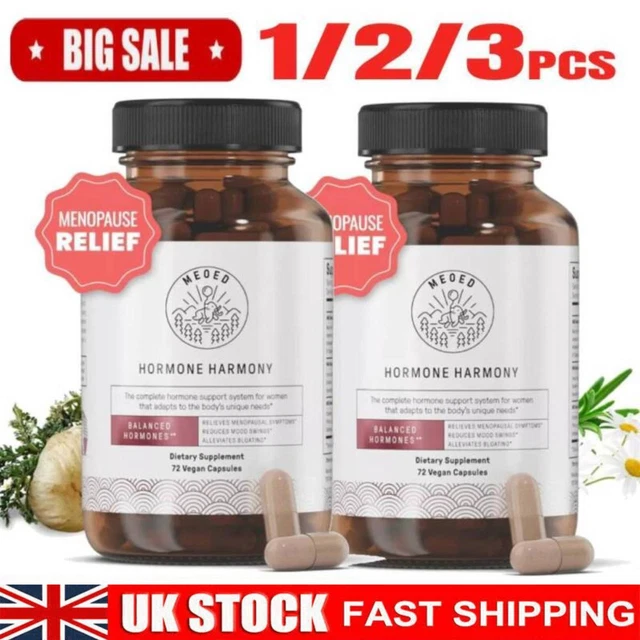 (1-3PCS)NATURAL HORMONAL SUPPORT Capsules for Women Balance Hormones ...