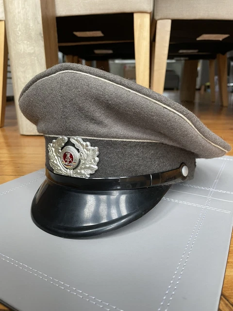 VINTAGE ORIGINAL EAST German Army NVA Military Officers Hat Cap Size 57 ...