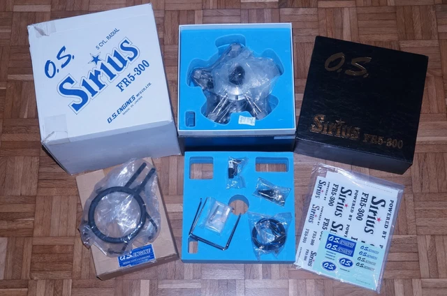 OS SIRIUS FR5-300 5 Cylinder 4-Stroke Rotary Radial RC Engine Number 2 ...