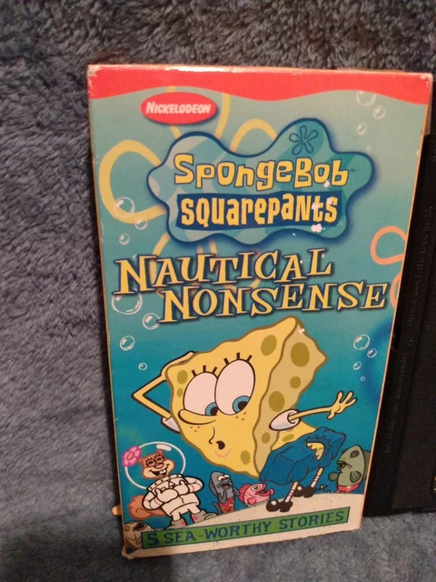 RARE NICKELODEON SPONGEBOB Squarepants- Nautical Nonsense VHS Tape ...