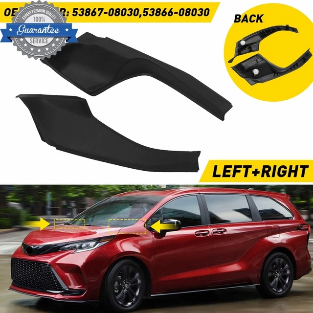 FOR TOYOTA SIENNA 2021-2025 LH & RH Windshield Wiper Cowl Cover Fender ...