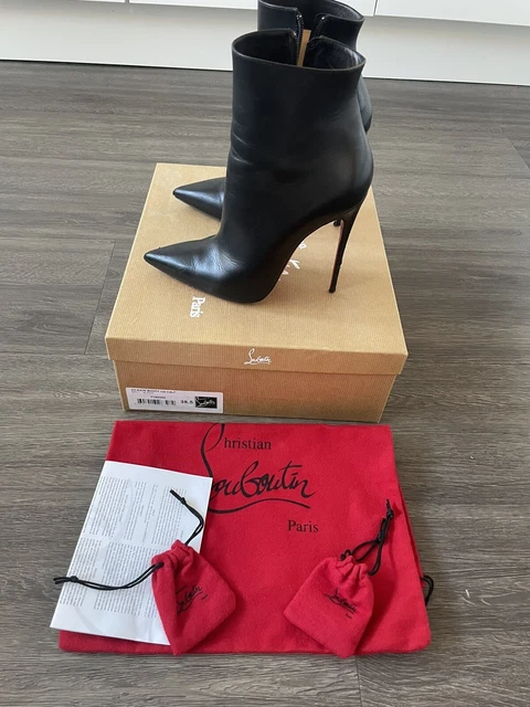 CHRISTIAN LOUBOUTIN SO Kate Booty Size 38.5 Black Leather (£745) £325. ...