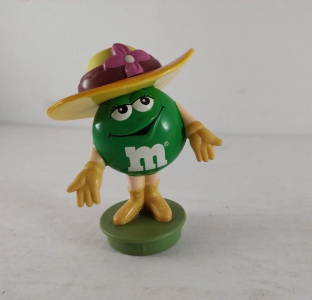 VINTAGE 1998 MARS Inc Green M&M With Hat 3” Figure Candy Topper £7.39 ...