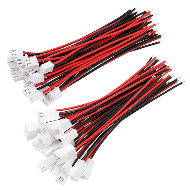 YIXISI 25 PAAR JST-XH 254mm 2-Pin Stecker Männlich Weiblichen mit 10cm 22 AWG... EUR 14,99 ...