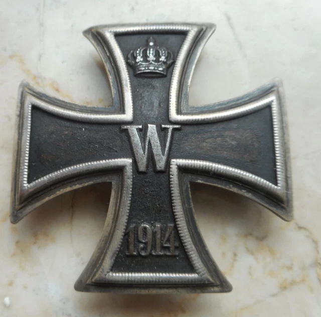 ORDEN PREUSSEN EISERNES Kreuz 1 Klasse EK 1wk 2 x Gegenhaken 800 Silber Gravur EUR 1.399,00 ...