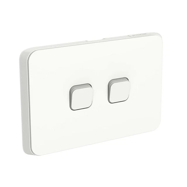 CLIPSAL ICONIC 2 Gang Horizontal Switch 10A White | 3042HA-VW EUR 10,82 ...