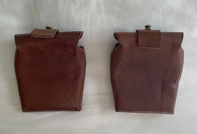 BRITISH ARMY AMMO Pouches, Leather Webbing, World War One, 1916 Dated ...