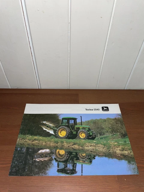 BROCHURE PROSPEKT PROSPECTUS TRACTEUR JOHN DEERE 2040 tractor-traktor-claas-ih EUR 4,99 ...