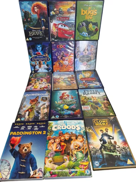 JOB LOT KIDS Movies DVDs Bundle Disney , Pixar , Dreamworks The Nutcracker Coco £7.99 - PicClick UK