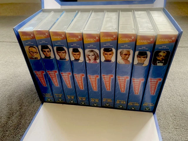 THUNDERBIRDS 9 VHS Video Box Set - Complete Series & Display Case EUR 8,11 - PicClick IT