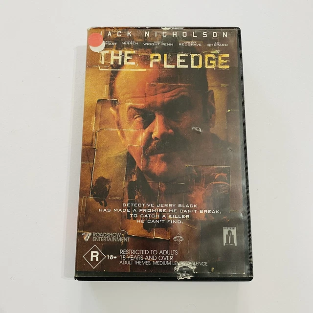 THE PLEDGE (VHS, 2001) Jack Nicholson Thriller VHS Video Roadshow Video ...