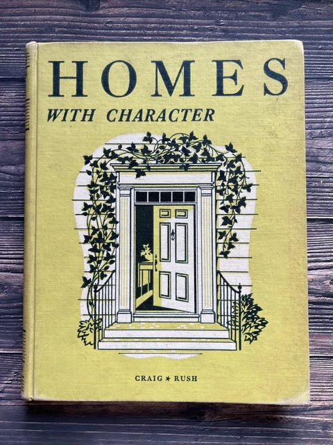 VINTAGE HOMES WITH Character Textbook 1950's Housewife Home Economics ...