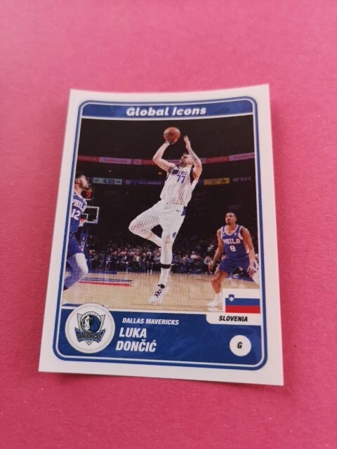LUKA DONCIC DALLAS Mavericks Global Icons Sticker Basket NBA Panini ...