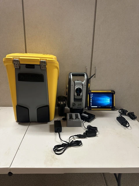 TRIMBLE RTS573 3& DR+ Robotic Total Station Kit w/ T10 Tablet ...