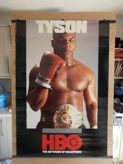 MIKE TYSON : Original HBO Promotional Boxing Fight Poster 10D £495.00 ...