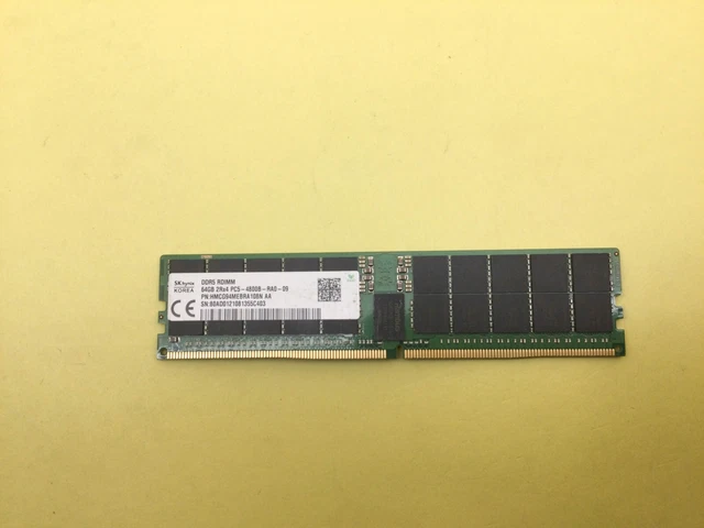 SK HYNIX 64GB (1X64GB) 2RX4 PC5-4800B DDR5 Rdimm Memory Server ...