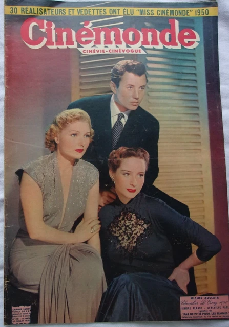 CINÉMONDE DE 1950: Fernandel-Michèle Morgan-Ginette Leclerc-Maria Félix ...