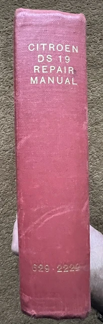 CITROEN DS19 WORKSHOP Manual Parts List Brochure Handbook ID Part ...