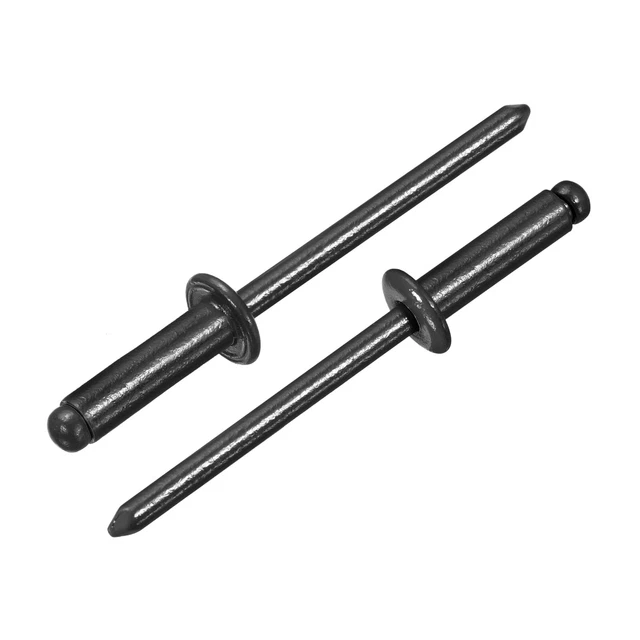 100PCS 5/32&X1/2& ROUND Head Blind Rivets, Zinc-Plated Carbon Steel ...