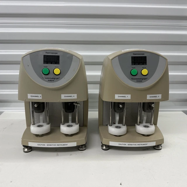 HAEMONETICS HAEMOSCOPE THROMBELASTOGRAPH Model 5000 Hemostasis Analyzer ...