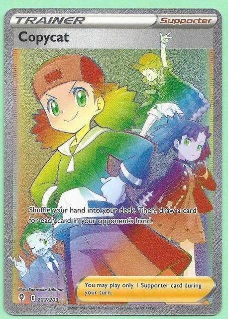 COPYCAT 222/203 - Evolving Skies Pokemon - Rainbow Secret Rare - Mint ...