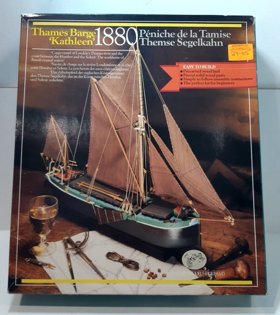 1880 THAMES BARGE "Kathleen" Model Kit Scale 1;80 Authentic Models ...