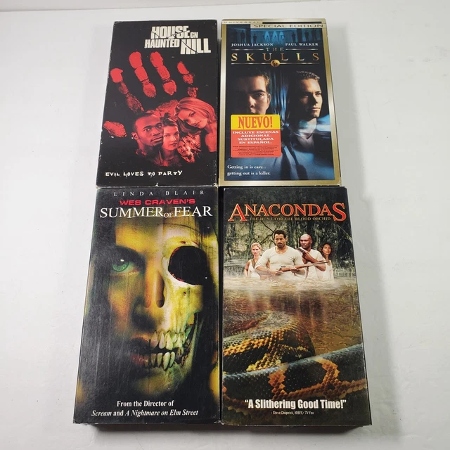 CLASSIC HORROR SCI-FI Action Movies VHS Lot (4) Skulls Summer Of Fear Anacondas £18.58 - PicClick UK