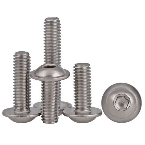 M3 M4 M5 M6 Hex Socket Flanged Button Head Allen Bolts Screws A2 Stainless Steel EUR 1,36 ...