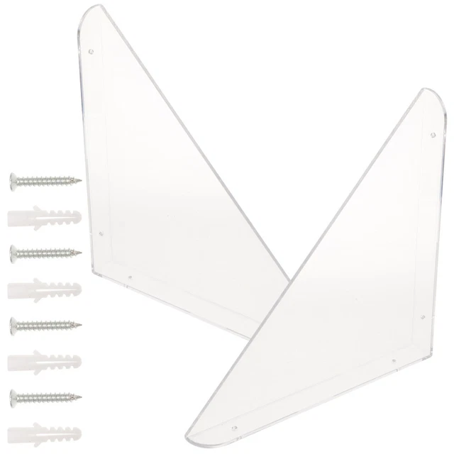 SUPPORT ACRYLIQUE ÉTAGÈRE De Rangement Triangulaire Mural Cadre D'angle ...