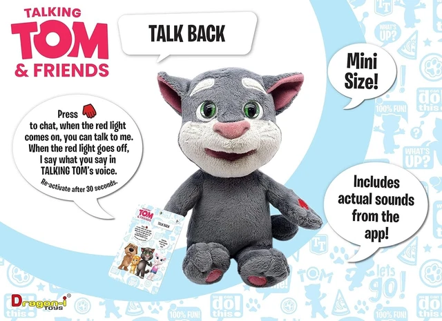 TALKING TOM & Friends Plush Talkback Tom cat 10 Inch New with tags £19. ...