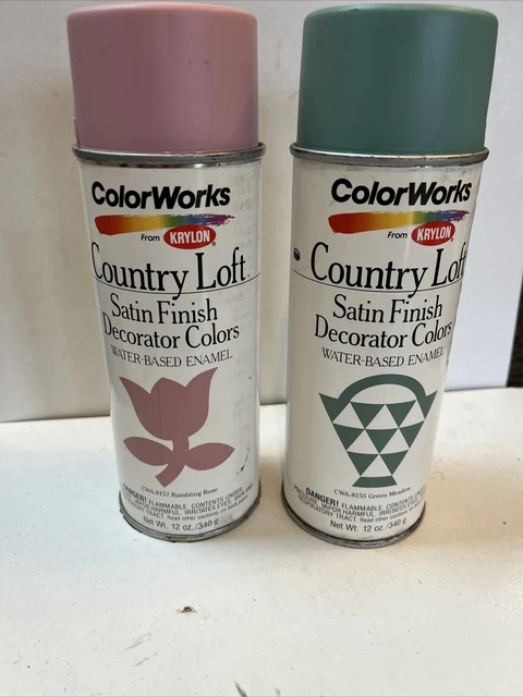 VINTAGE COLOR WORKS Krylon Spray Paint Cans $9.99 - PicClick