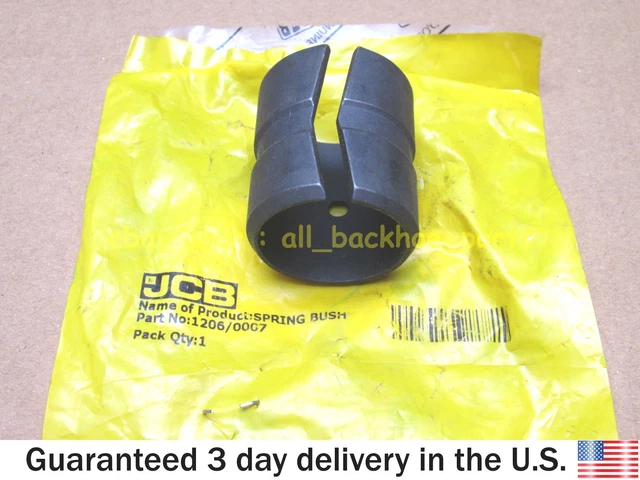 JCB TRACTOPELLE - Véritable JCB Ressort Bush, Basculant Lien (Pièce ° 1206/0007) EUR 23,68 ...
