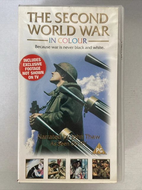 THE SECOND WORLD War In Colour - Narrated By John Thaw -PAL VHS Box Set ...