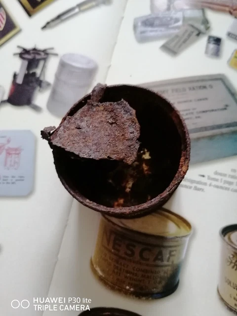 US WW2 BOÎTE Nescafé WWII Ration Gi Américain USA 3945 Dday Para Px EUR ...