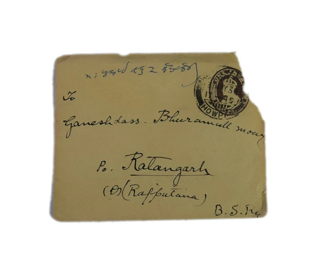 OLD VINTAGE BRITISH Time India Paper Letter handwritten Collective (2 ...