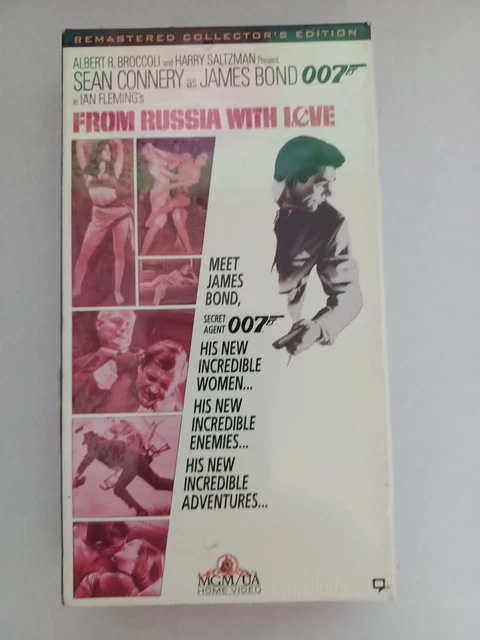 FROM RUSSIA WITH Love (VHS, 1992) Sean Connery *Sealed* James Bond 007 ...