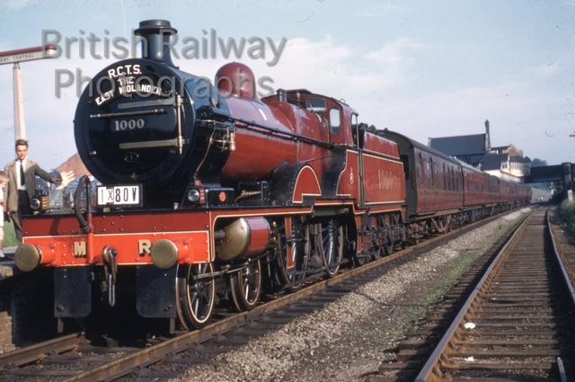 35MM SLIDE BRITISH Railways BR Steam Loco 1000 Class COUNTY Rugby ...
