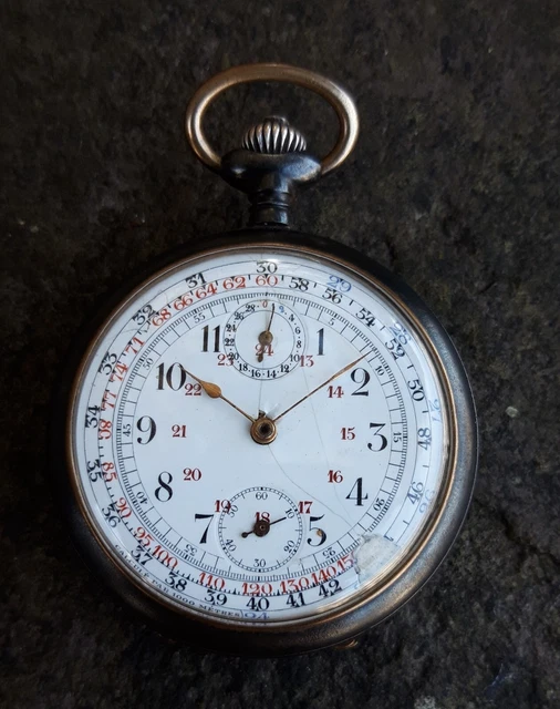 MONTRE À GOUSSET chronomètre tachymètre EUR 55,95 - PicClick FR