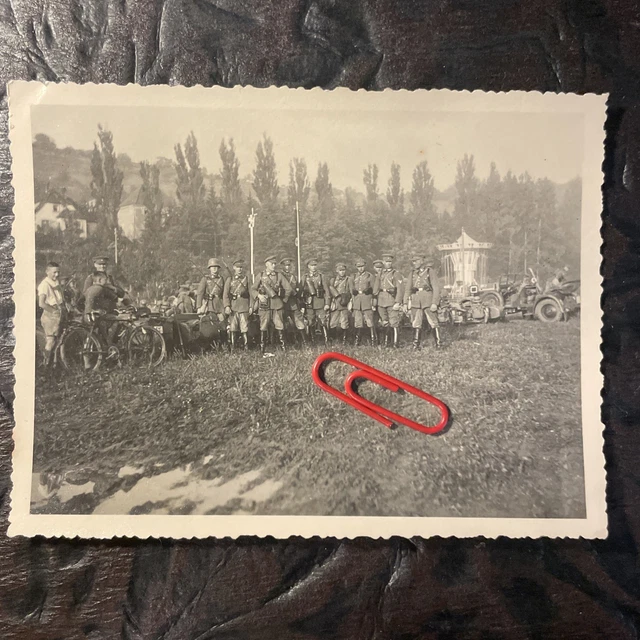 KRADMELDER KRAD MOTORRAD Fahrzeug Wehrmacht Stahlhelm 12x9 Original ...