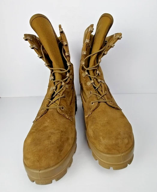 BATES GORE TEX Desert Tan Suede Military Tactical Boots Men Size 8 M ...