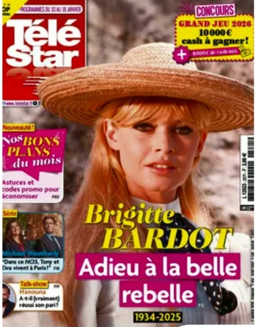 BRIGITTE BARDOT MAGAZINE Télé Star 2026 EUR 8,90 - PicClick FR