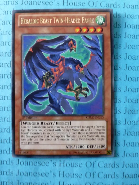 HERALDIC BEAST TWIN-HEADED Eagle CBLZ-EN015 Yu-Gi-Oh Rare Card 1st New EUR 1,73 - PicClick FR