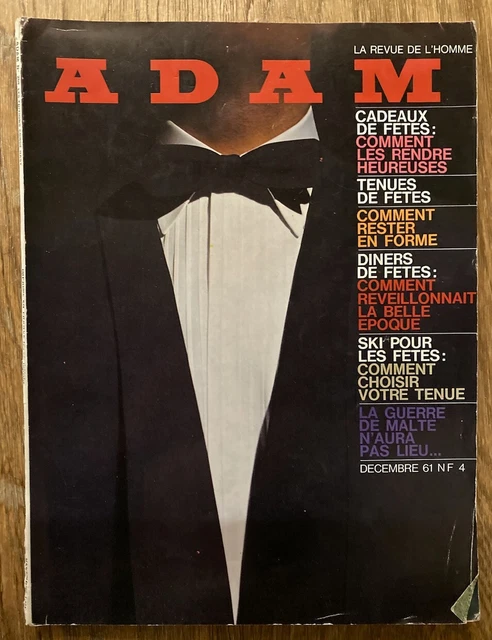 ADAM MAGAZINE. DEC 61. Claudia Cardinale. Ray Charles. Sauna. Mens ...