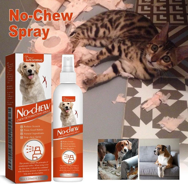 NO CHEW SPRAY for Dogs, Nature Bitter Apple Spray for Dogs to Stop ...