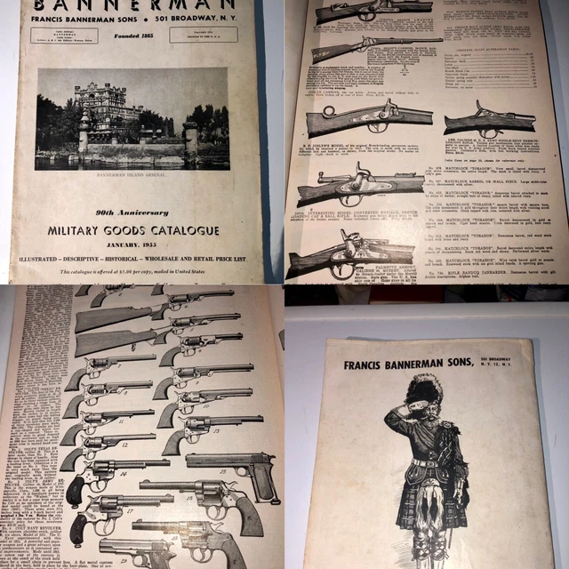 RARE 1955 Bannerman Military Catalog Guns!,Armor,Carbines,Relics,swords ...
