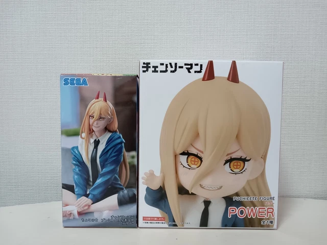 CHAINSAW MAN POWER Figure 2 set TAITO Puchieete SEGA Premium Chokonose ...