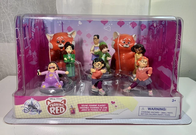 DISNEY PIXAR TURNING Red Deluxe Figurine Play Set 4" 9 Figures Set £39. ...